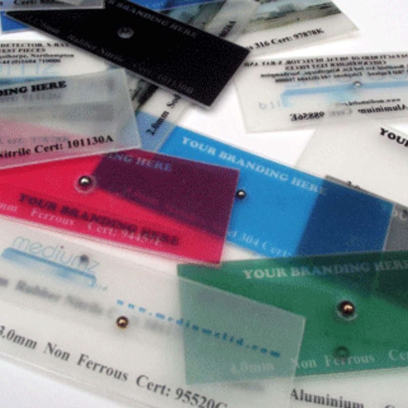 X-ray Test Card, Single Point, Aluminium | Detectable Products